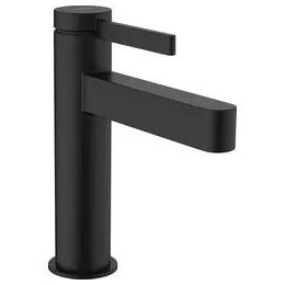 Waschtischarmatur Hansgrohe "Finoris" Armaturen Gr. H/T: 18,2cm x 16,4cm, schwarz (mattschwarz) 11cm, CoolStart mit Push-Open Ablaufgarnitur