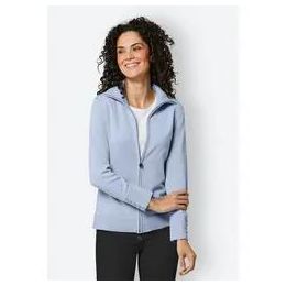 Strickjacke CREATION L PREMIUM Gr. 50, blau (eisblau) Damen Strickjacken