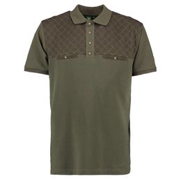 OS-Trachten Poloshirt Front Pocket (Sale) oliv, Gr&ouml;&szlig;e M