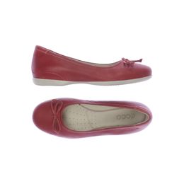 Ecco Damen Ballerinas, rot, Gr. 37