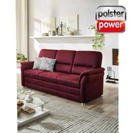 Roller polsterpower 3-Sitzer-Sofa - wine - Microfaser