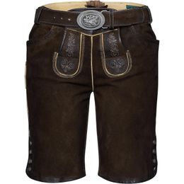 Luis Steindl Kurze Lederhose Braun (Gr&ouml;&szlig;e: 44)