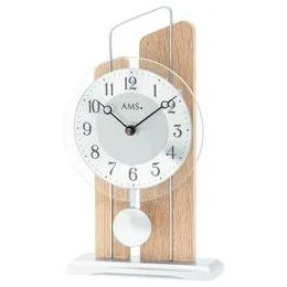 Pendeltischuhr AMS, braun (sonoma eiche), Tischuhren, Wohnzimmer, Esszimmer, Made in Germany