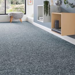 ANDIAMO Teppichboden "Schlinge Matz" Teppiche meliert, Breite 400 cm oder 500 cm, strapazierfähig & pflegeleicht Gr. B/L: 500 cm x 200 cm, 6 mm, 1 St., grau (anthrazit) Teppichboden