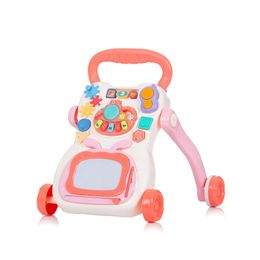 Chipolino Lauflernwagen Funny Games, Tasten, Musik, Telefon, Piano, Zeichenbrett pink