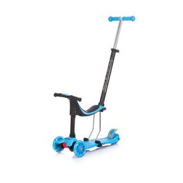 Chipolino Kinderroller 3 in 1 Multi Plus 3 Räder, Laufrad, Roller, LED-Lichter blau