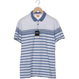 BOSS Orange Herren Poloshirt, blau, Gr. 54