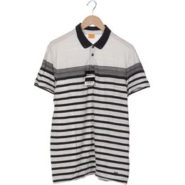 BOSS Orange Herren Poloshirt, grau, Gr. 54