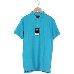 Pull&Bear Pull & Bear Herren Poloshirt, blau, Gr. 46