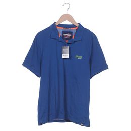 Superdry Herren Poloshirt, blau, Gr. 58