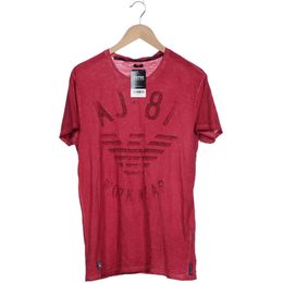 Armani Jeans Herren T-Shirt, pink, Gr. 52