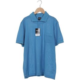 OLYMP Herren Poloshirt, blau, Gr. 52