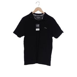 Street One Herren Poloshirt, schwarz, Gr. 52