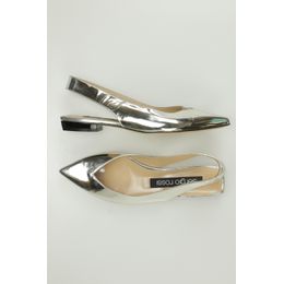 Sergio Rossi Damen Ballerinas, silber, Gr. 37.5