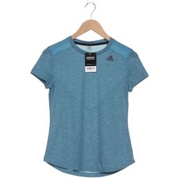 Adidas Damen T-Shirt, blau, Gr. 34