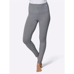 CREATION L PREMIUM Wit Damen Modal-Leggings, schwarz-wei&szlig;-bedruckt, Gr&ouml;&szlig;e 36/38