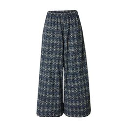 s.Oliver Hose Damen Größe 48 blau / marine / gelb / pastellgelb