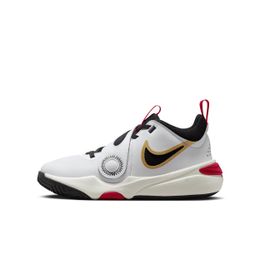 Nike Team Hustle D 11 Basketballschuh für ältere Kinder - Weiß