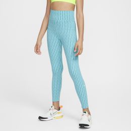 Nike One Dri-FIT-Leggings mit hohem Taillenbund für ältere Kinder (Mädchen) - Grün