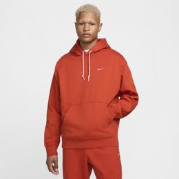 Nike Solo Swoosh Fleece-Hoodie für Herren - Rot