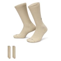 Nike Everyday Cushioned Crew-Socken (2 Paar) - Braun