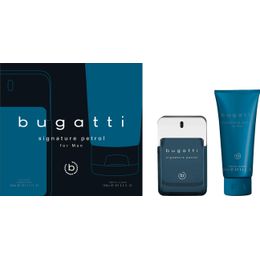 Eau de Toilette Bugatti "Bugatti Signature Petrol for him GP EdT 100ml + 200 ml SG" Parfüms Gr. 300 ml, farblos (transparent) Herren