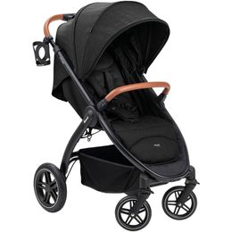 Kinder-Buggy hauck "Uptown, Black Melange" schwarz (black melange) Baby Kinderwagen bis 22 kg belastbar