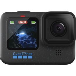 GoPro Action Cam "HERO 12" Camcorder 5,3K Auslösung, 156 Sichtfeld, Bildstabilisierung, HDR, wasserdicht schwarz