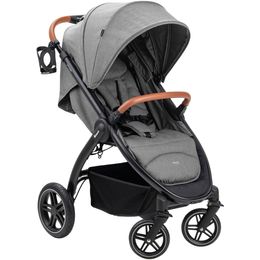 Kinder-Buggy hauck "Uptown, Black Melange Grey" schwarz (black grey melange) Baby Kinderwagen bis 22 kg belastbar