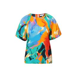 Warehouse Bluse Damen Größe M blau / jade / orange / schwarz