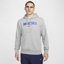 Kroatien Club Fleece Nike Fußball-Hoodie für Herren - Grau