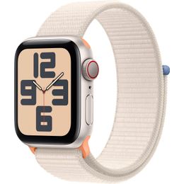 Smartwatch Apple "Watch SE GPS 40mm One-Size" Smartwatches beige (starlight) Fitness-Tracker Sport Loop