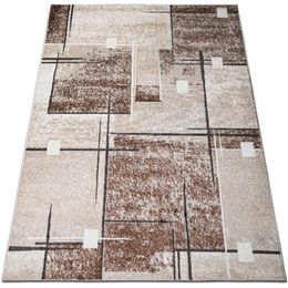 Teppich my home "Deblin" Teppiche Gr. B/L: 280 cm x 380 cm, 9 mm, 1 St., beige (sand) Esszimmerteppiche weicher Flor, Kurzflor, Karo-Design, modern, geometrisches Muster