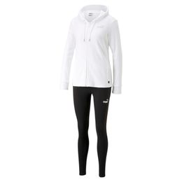 Jogginganzug Puma "METALLIC TRACKSUIT TR" Gr. M, weiß (Puma white) Damen Sportanzüge Trainingsanzüge