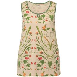 Ulla Popken Pajama Shirt female Beige size 42-44