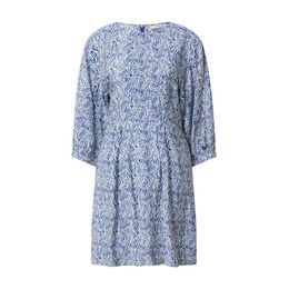 MSCH COPENHAGEN Kleid 'Adaline Ladonna' Damen Größe 38 creme / blau Winterkleid