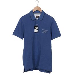 OLYMP Herren Poloshirt, blau, Gr. 54