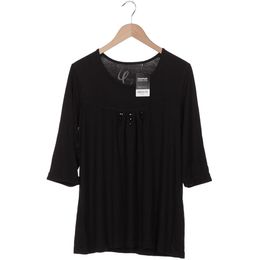 Ulla Popken Damen Langarmshirt, schwarz, Gr. 42