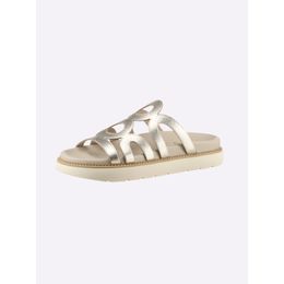 Heine Witt Damen Pantolette, goldfarben, Gr&ouml;&szlig;e 41