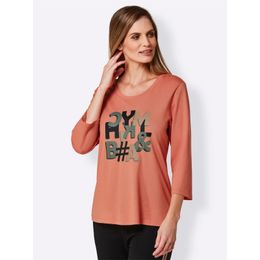 feel good Damen Shirt, papaya, Gr&ouml;&szlig;e 36/38