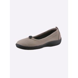 airsoft comfort+ Damen Ballerina, taupe, Gr&ouml;&szlig;e 37