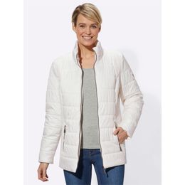 WITT Damen Steppjacke mit seitlicher L&auml;ngs-Steppung, ecru, Gr&ouml;&szlig;e 44