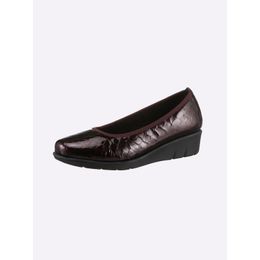 Ballerina, Rot, Gr. 36, airsoft comfort+, Damen, Ballerinas, Material: Lackleder