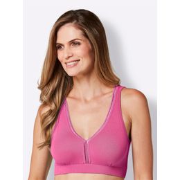 w&auml;schepur sheego Gro&szlig;e Gr&ouml;&szlig;en Bustier mit Unterbrustband, magenta, Gr&ouml;&szlig;e 44 - Damen