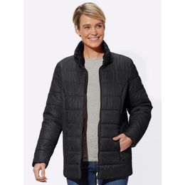 WITT Damen Steppjacke mit seitlicher L&auml;ngs-Steppung, schwarz, Gr&ouml;&szlig;e 22