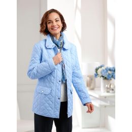 WITT Damen Steppjacke mit Pattentaschen, eisblau, Gr&ouml;&szlig;e 40