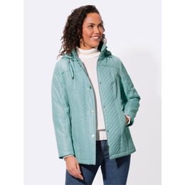 WITT Damen Steppjacke mit abnehmbarer Kapuze, kalkmint, Gr&ouml;&szlig;e 38