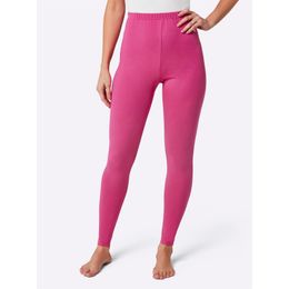feel good Damen Leggings, Rosa, Gr. 36/38, Leggings, Material: Baumwolle