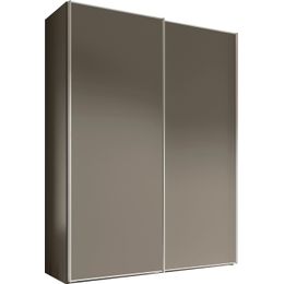 Schwebetürenschrank STAUD "Sinfonie Plus, edles Design in hochwertiger Qualität, Made Germany" Schränke Gr. B/H/T: 225 cm x 222 cm x 68 cm, Classic, 2 St., braun (mocca) Mit vier verschiedenen Ausstattungsvarianten