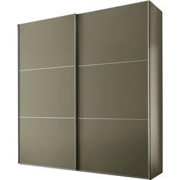 Schwebetürenschrank STAUD "Includo, Made in Germany" Schränke Gr. B/H/T: 225 cm x 222 cm x 68 cm, Classic, 2 St., grün (dekor salbei) Mit vier verschiedenen Ausstattungsvarianten